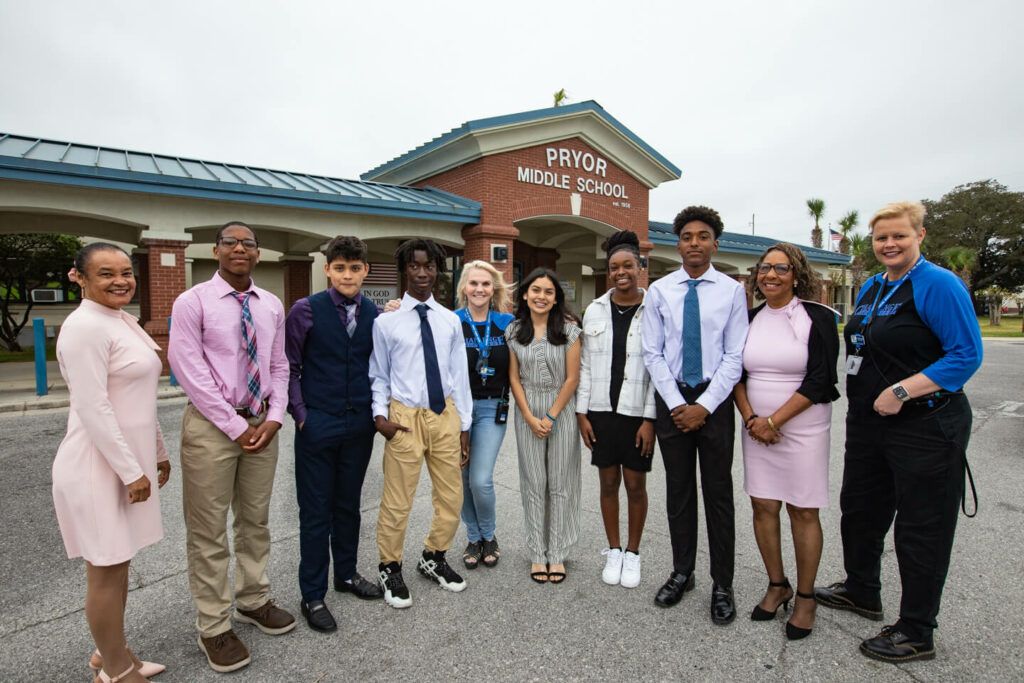 Students at Pryor Middle School take on leadership roles for the day ...