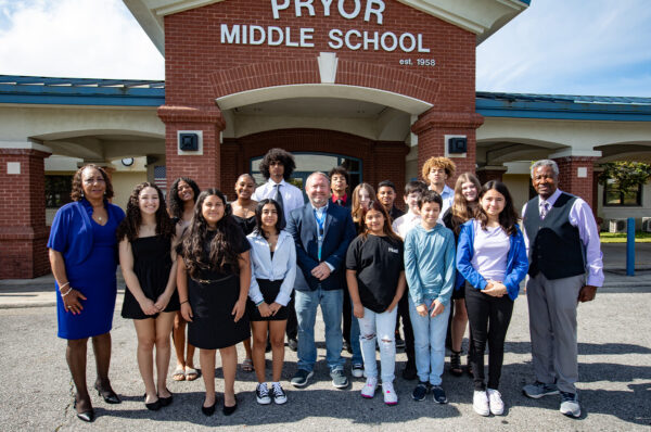 15 Pryor Middle School students embrace leadership roles for a day