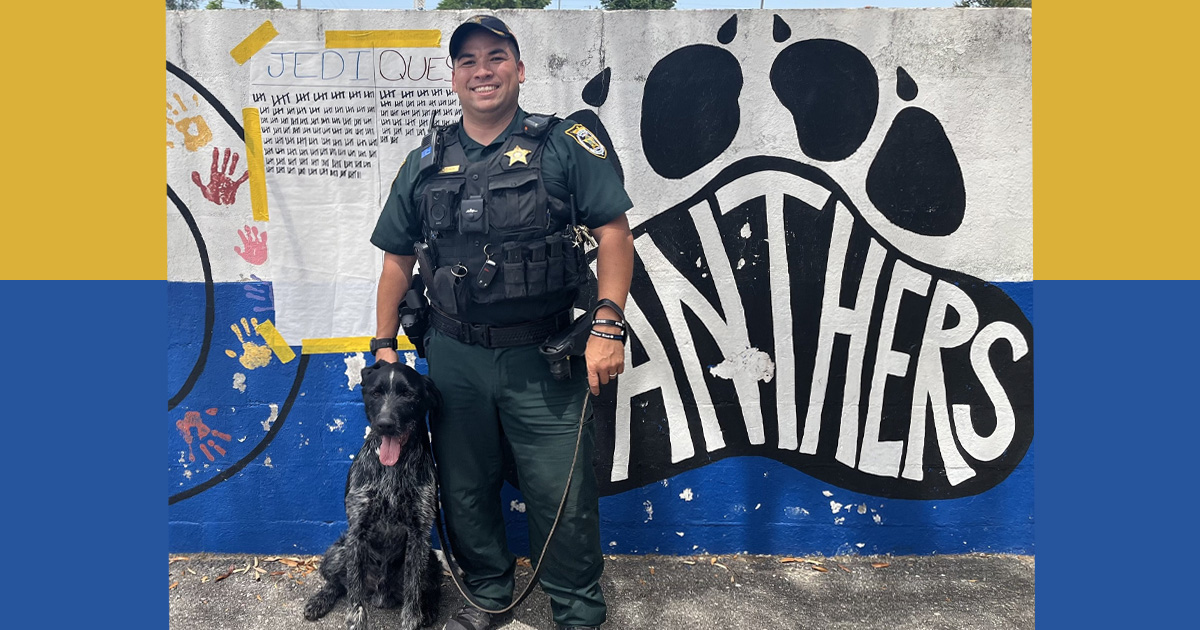 Students at Plew Elementary name OCSO's newest K-9 "Jedi", announced on ...